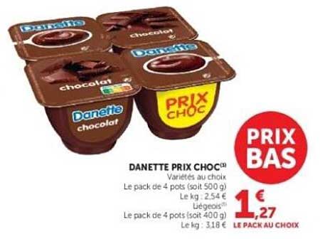 Promo Creme Dessert Prix Choc Danette Pop chez Bi1 - 123Catalogue.fr
