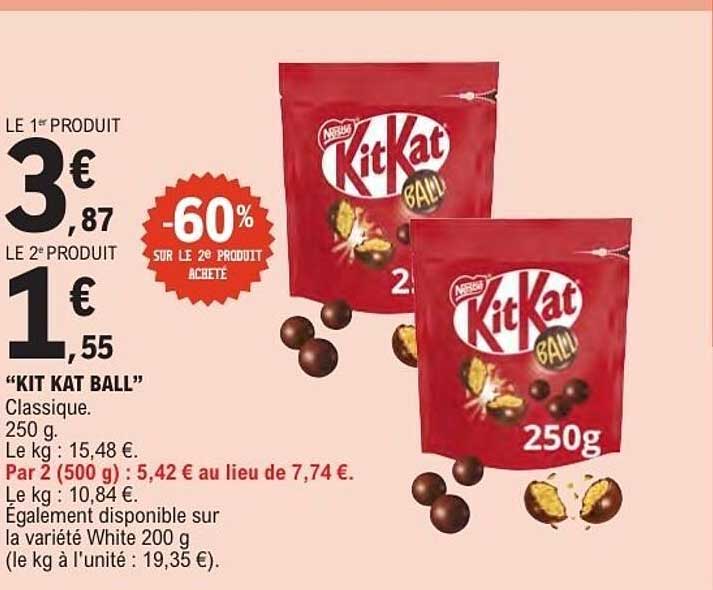 Promo "Kit Kat Ball" chez E.Leclerc - 123Catalogue.fr