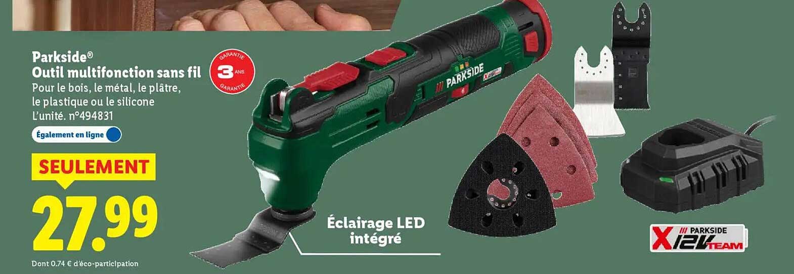 Outil Multifonction Parkside Lidl