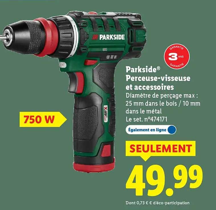 Perceuse Visseuse Parkside Lidlnull