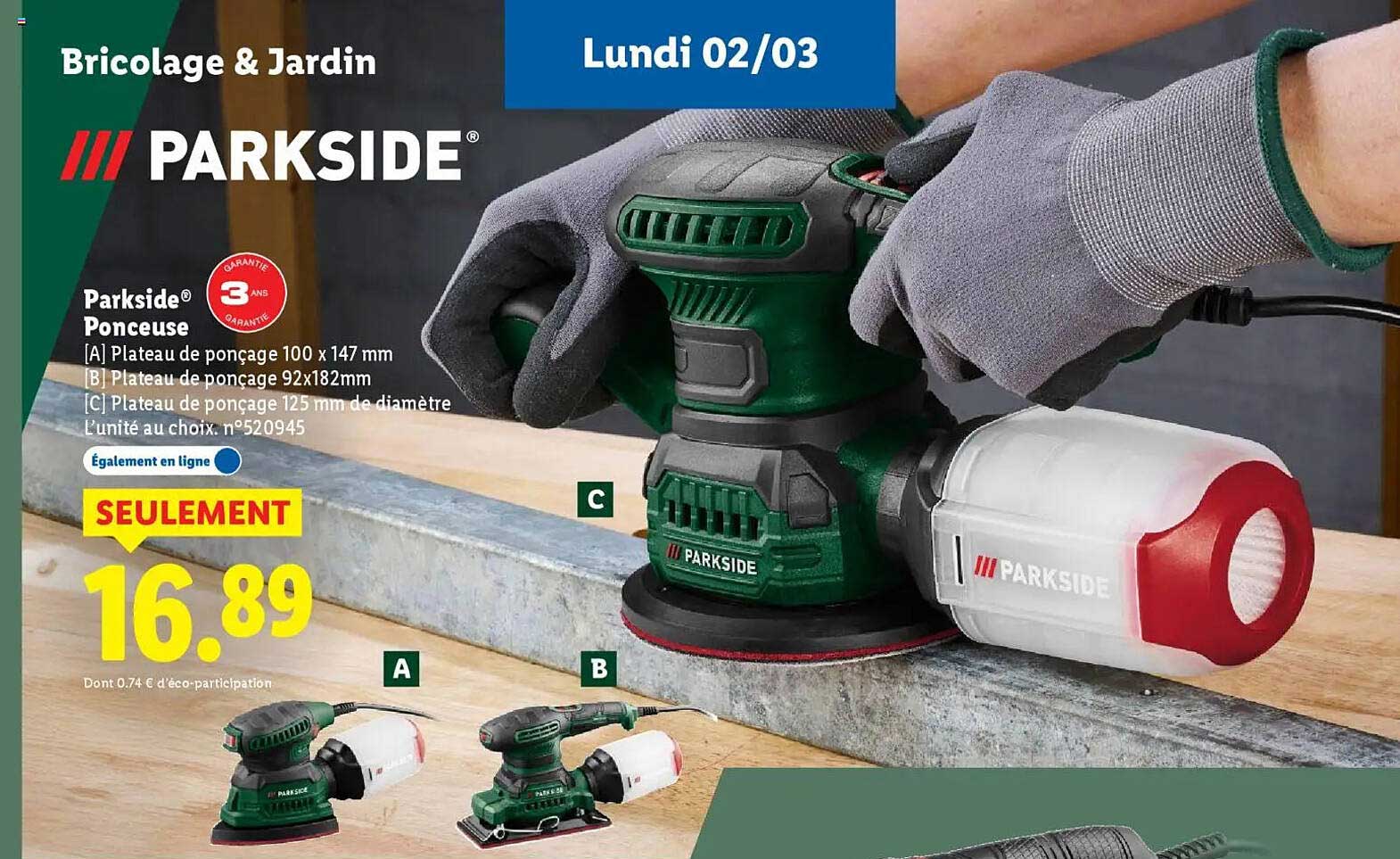 Ponceuse Rotative Lidl