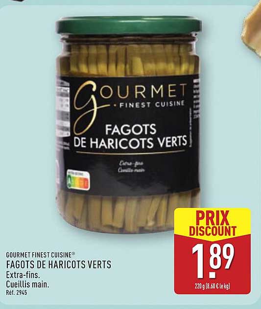 Promo Fagots De Haricots Verts chez ALDI - 123Catalogue.fr