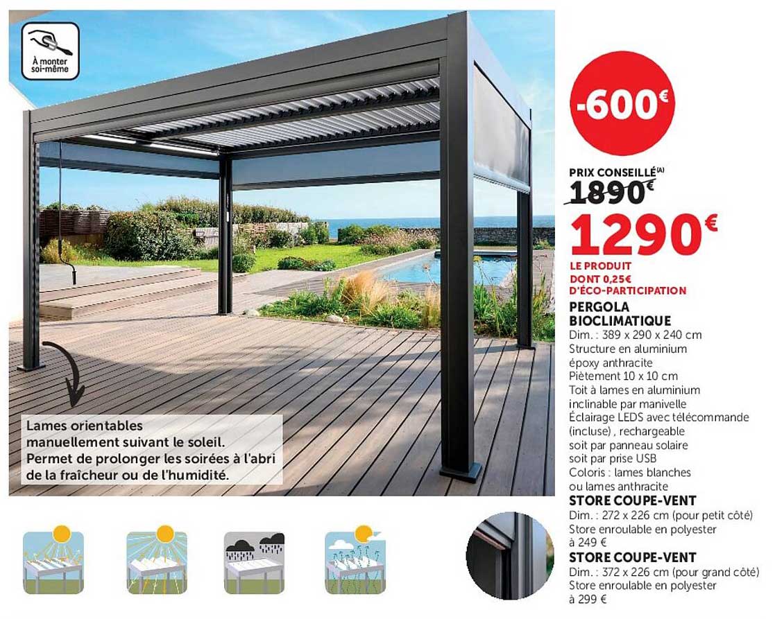 Brico Depot Pergola Bioclimatique