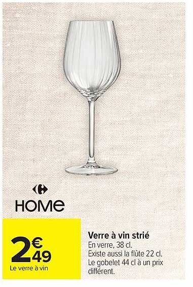 Verre Strie Carrefour