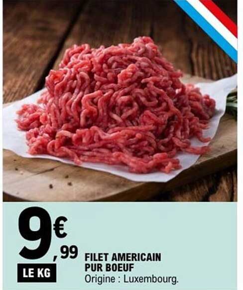 Promo Filet Americain Pur Boeuf chez E.Leclerc - 123Catalogue.fr