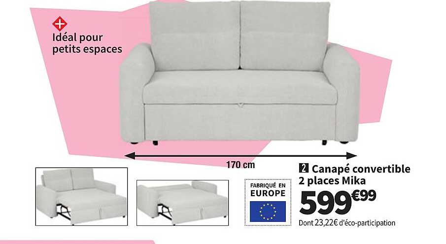 Canape 2 Place Conforama