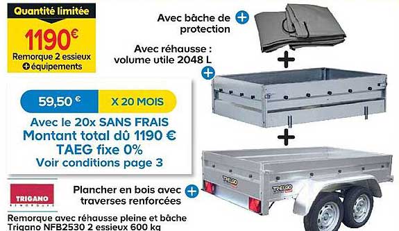 Remorque Castorama Promotionnull