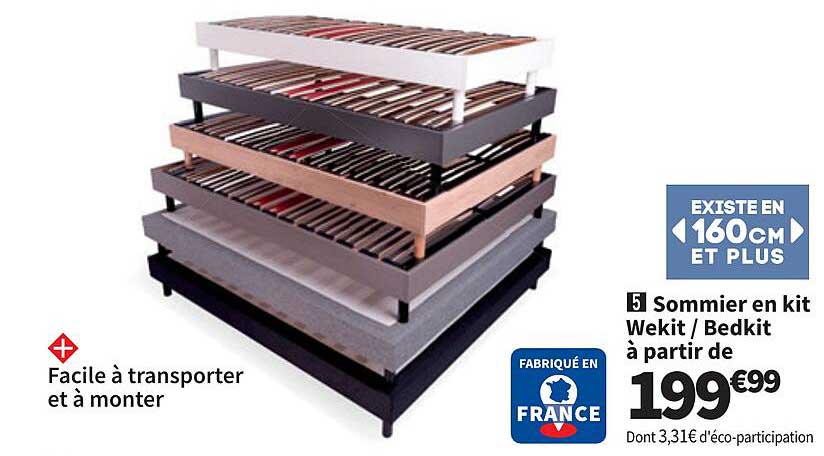 Promo Sommier En Kit Wekit / Bedkit À Partir De chez Conforama ...