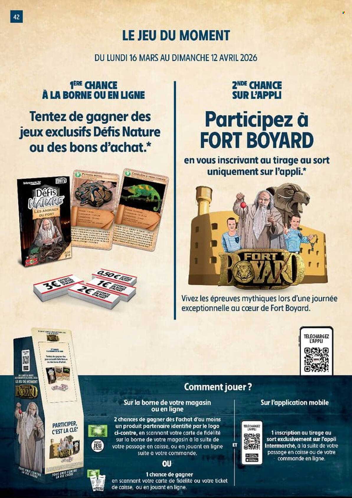 Promo Participez À Fort Boyard chez Intermarché - 123Catalogue.fr