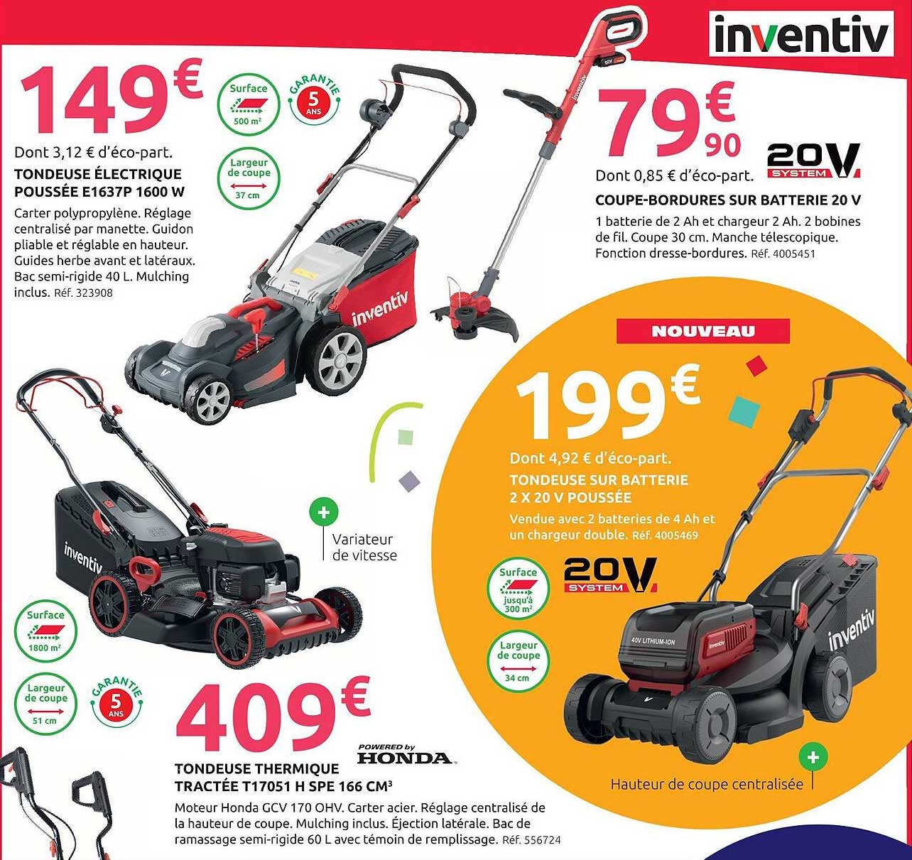 Tondeuse Mr Bricolage Promo