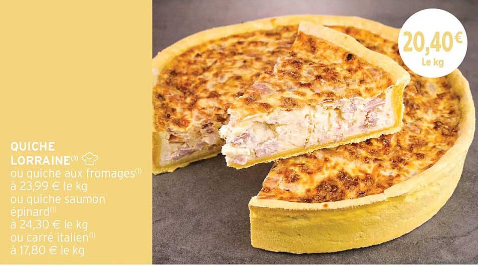 Promo Quiche Lorraine chez Intermarché - 123Catalogue.fr