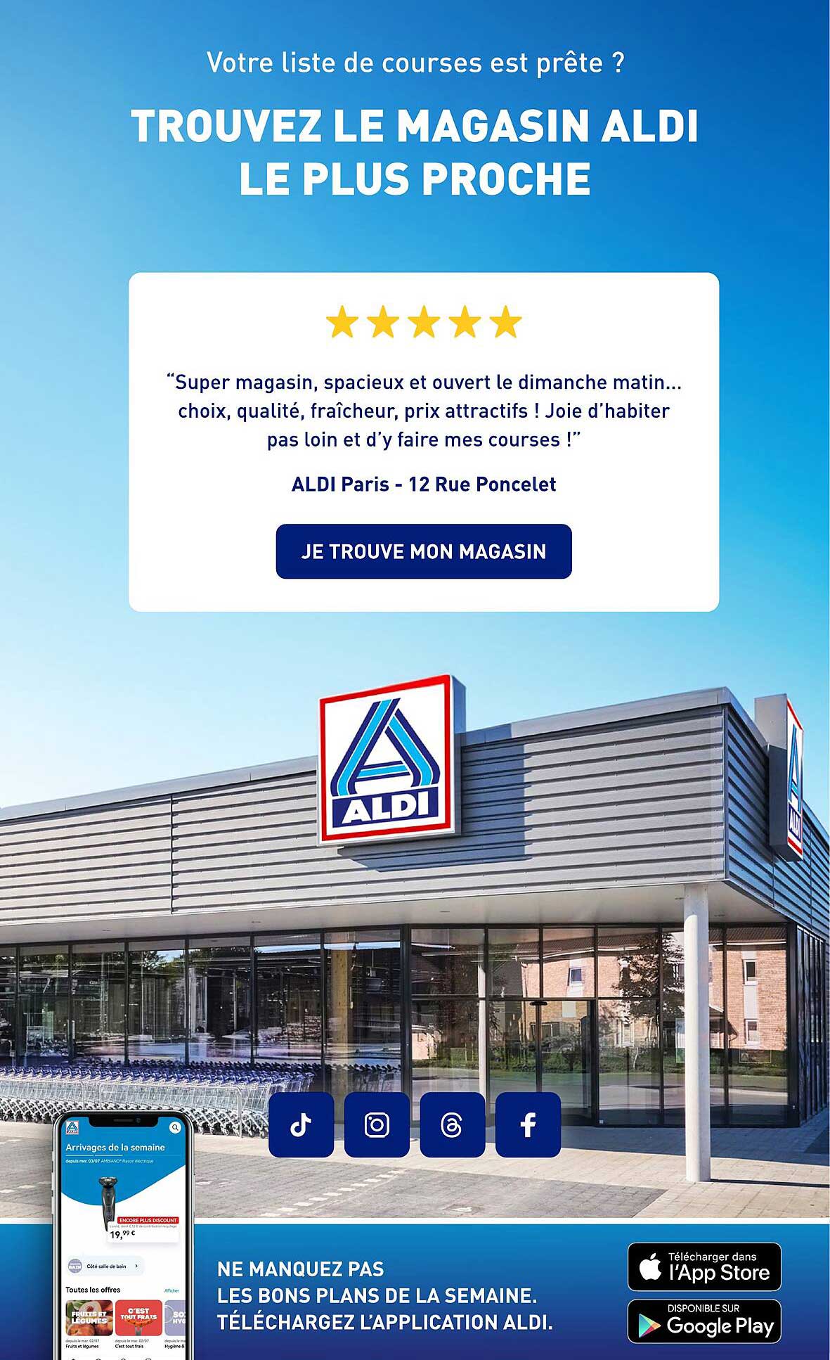 Promotions Aldi – Jusqu'à 70 % de réduction maintenant