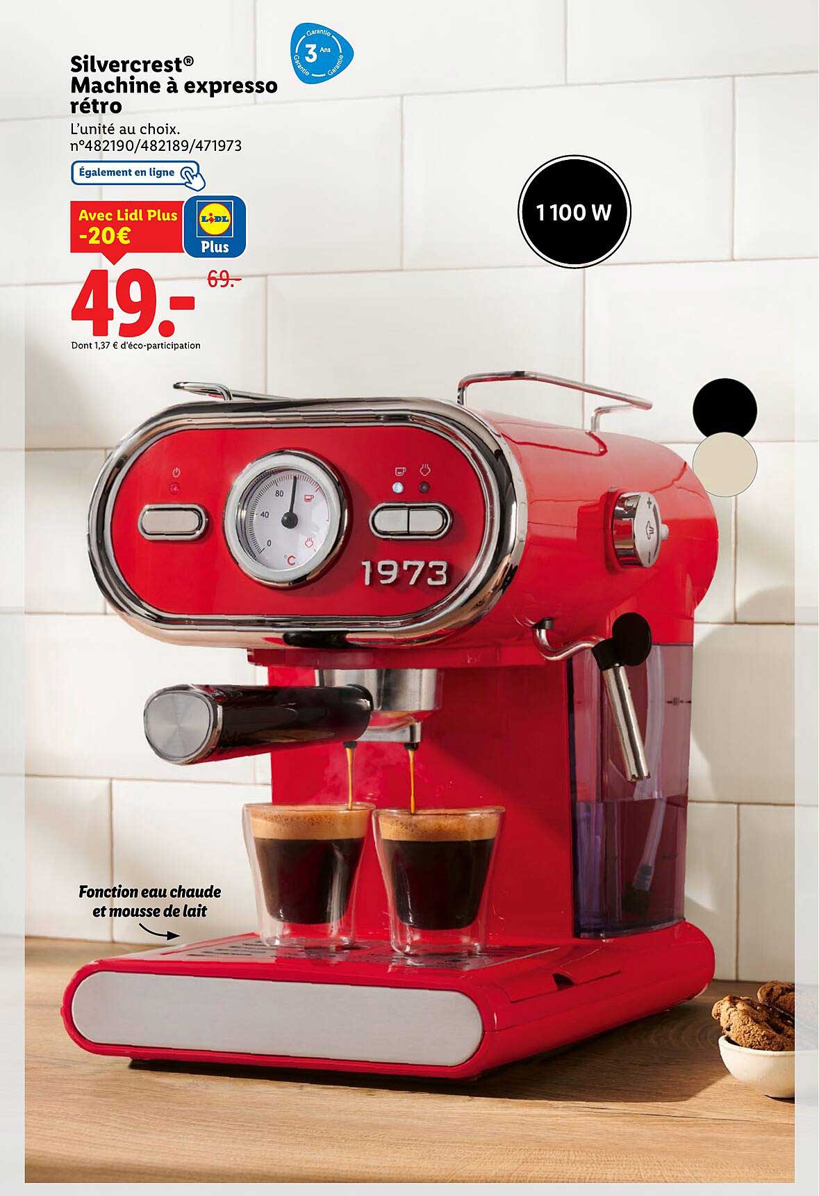 Promo Silvercrest® Machine À Expresso Rétro chez Lidl - 123Catalogue.fr