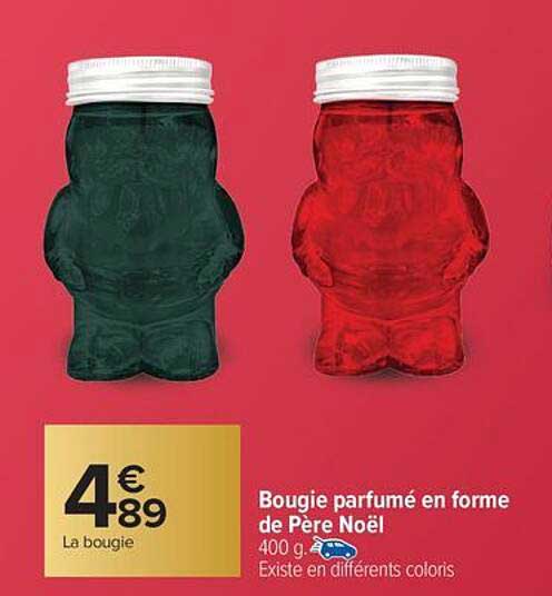 Promo Bougie Parfumé En Forme De Père Noël chez Carrefour Market ...
