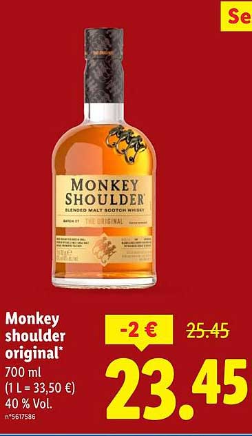 Promo Monkey Shoulder Original* chez Lidl - 123Catalogue.fr