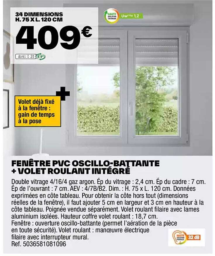 Fenetre Avec Volet Roulant Integre Brico Depot