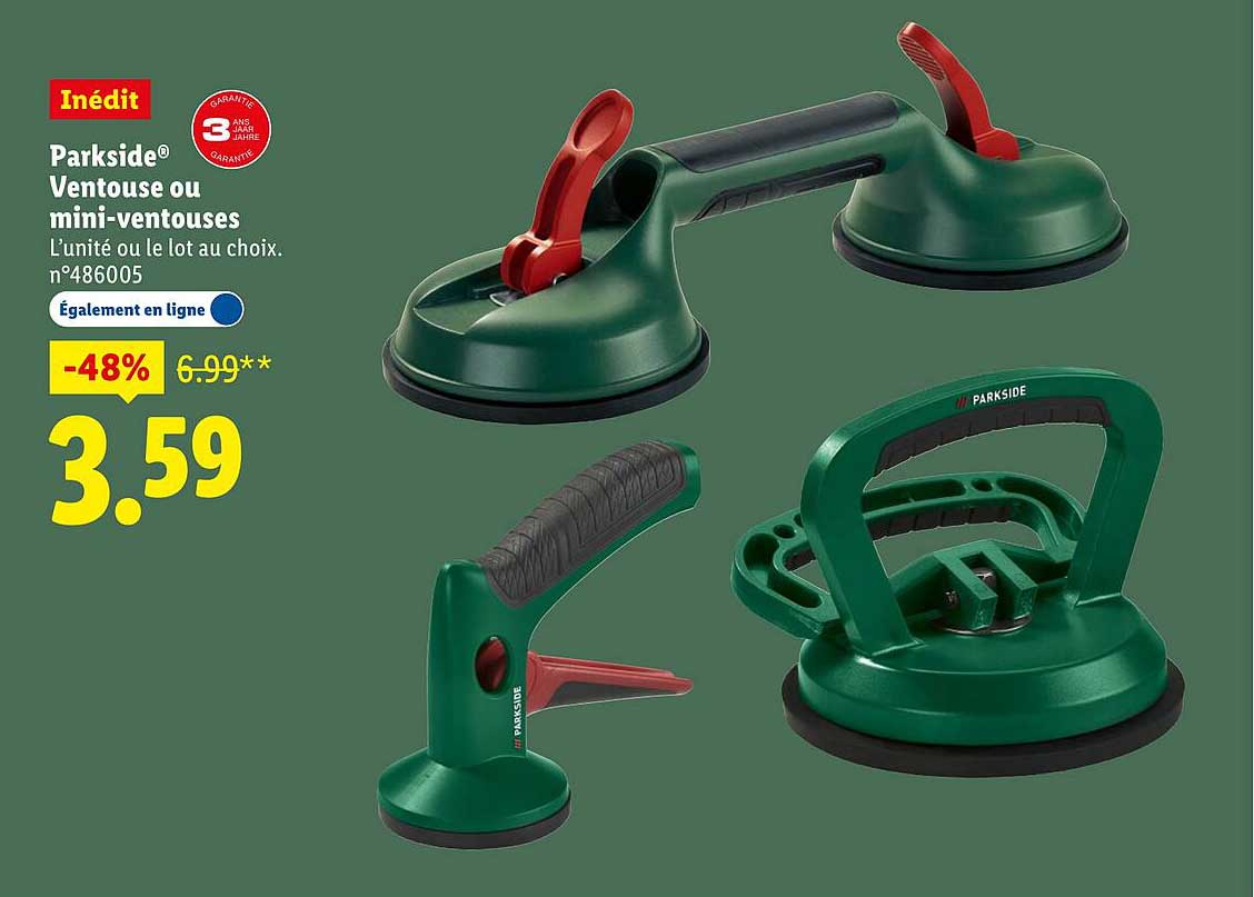 Promo Parkside® Ventouse Ou Mini-Ventouses chez Lidl - 123Catalogue.fr