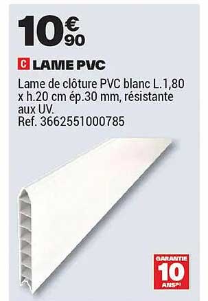 Lame Pvc Pour Portail Brico Dpt