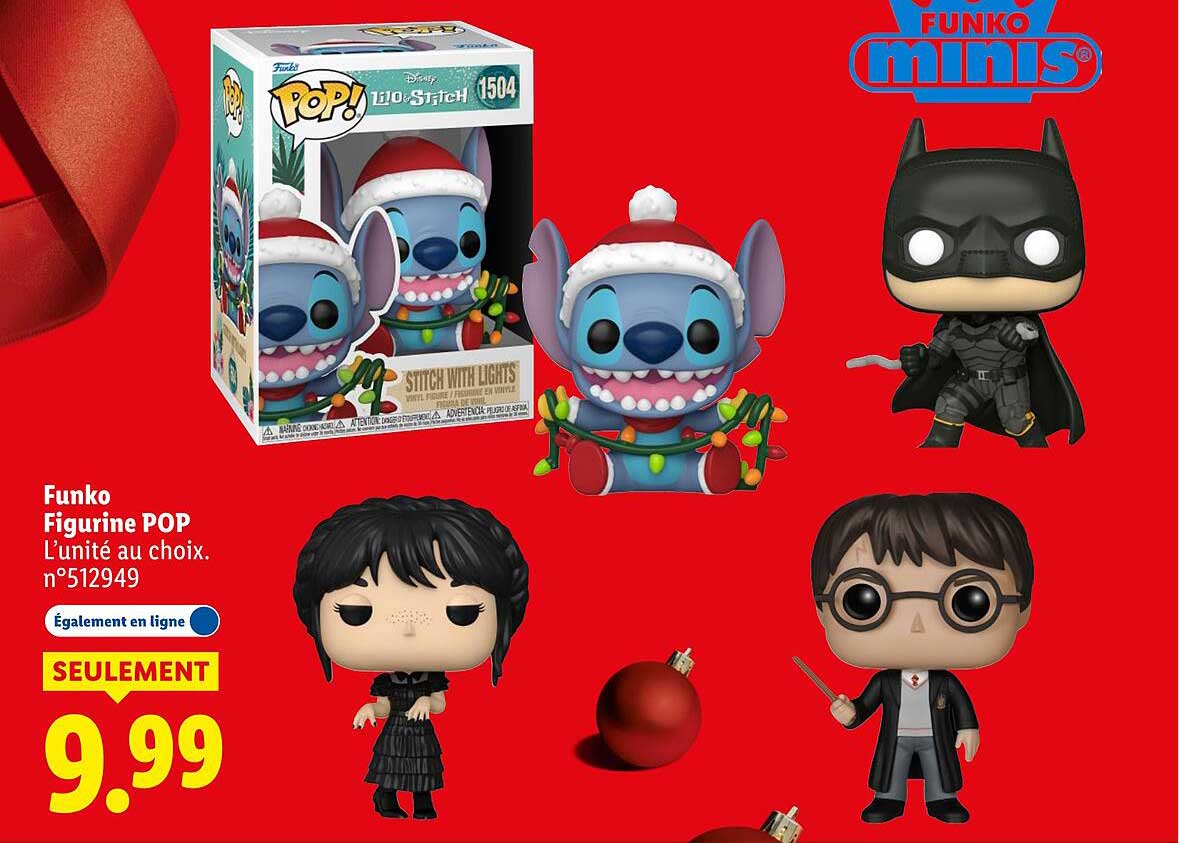 Promo Funko Figurine Pop L’unité Au Choix. N°512949 chez Lidl ...
