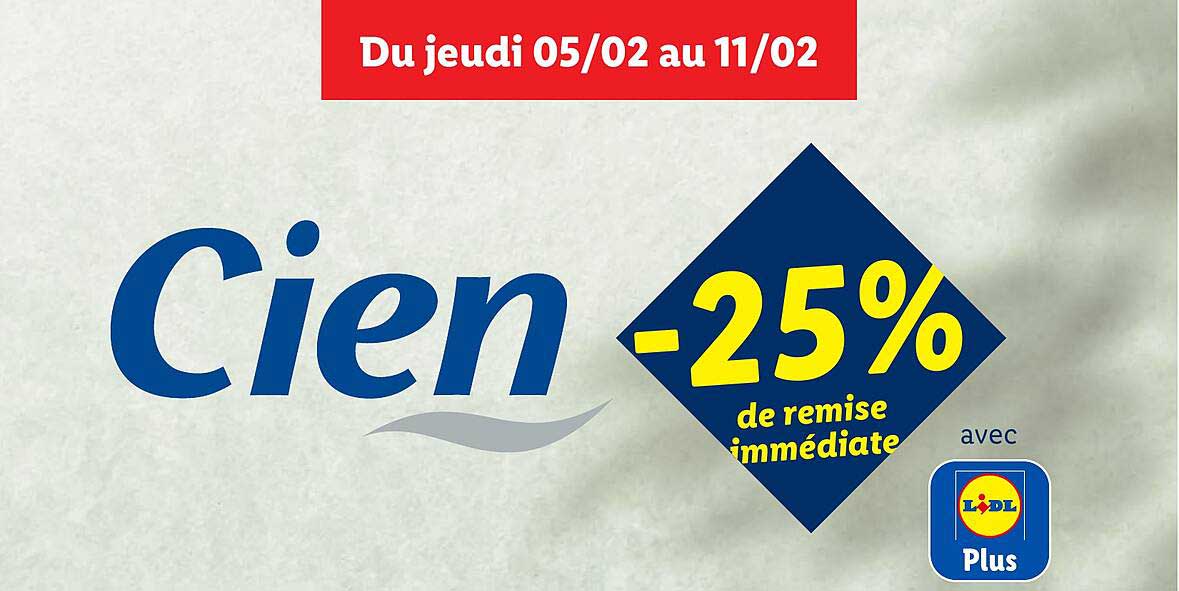 Promo Cien chez Lidl - 123Catalogue.fr