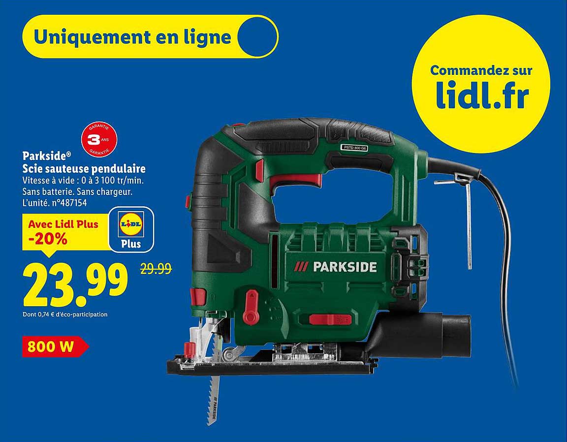Scie Sauteuse Parkside Lidl