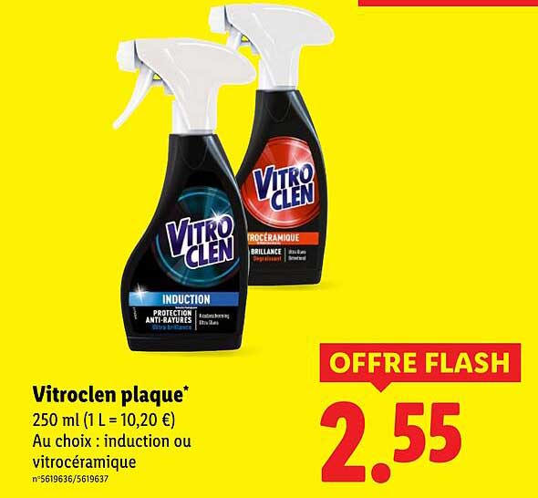 Promo Vitroclen Plaque* chez Lidl - 123Catalogue.fr