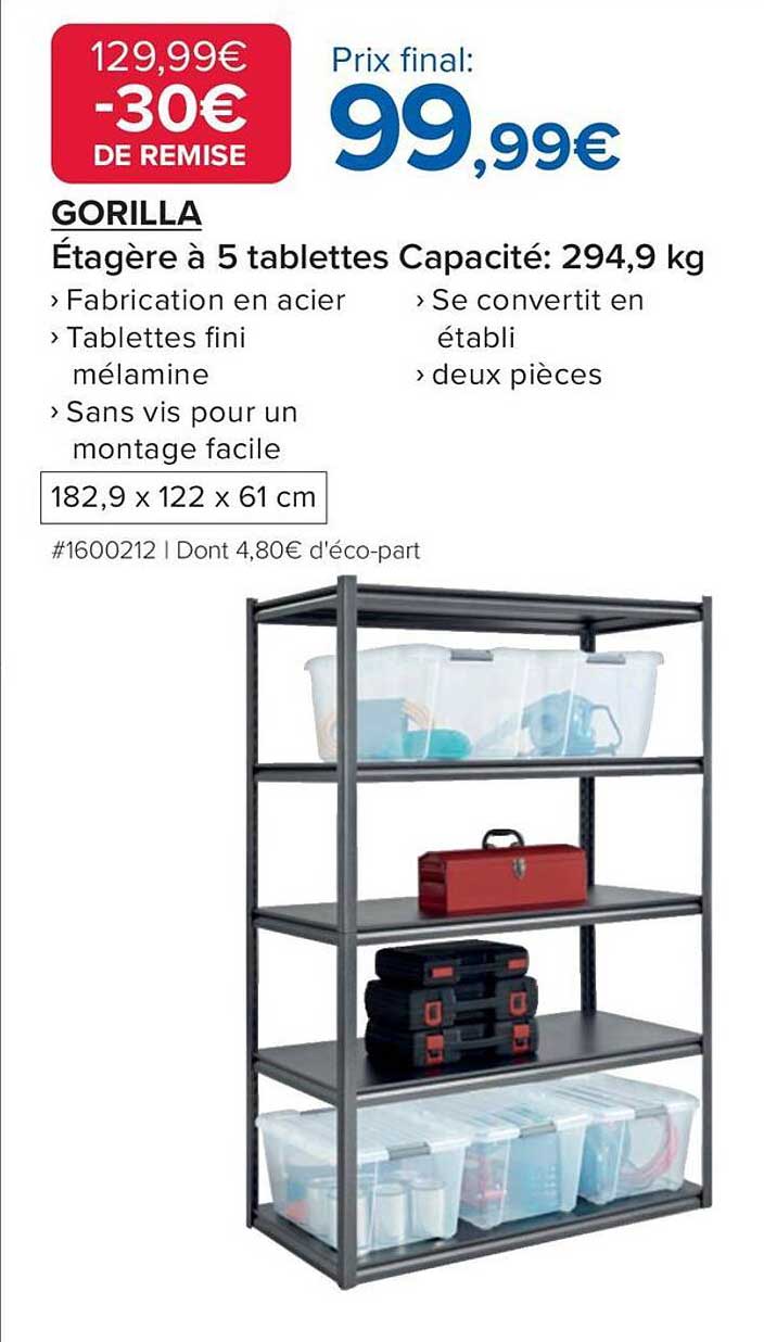 Etagere gorilla costco store