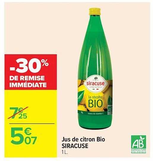 Jus De Citron Carrefour